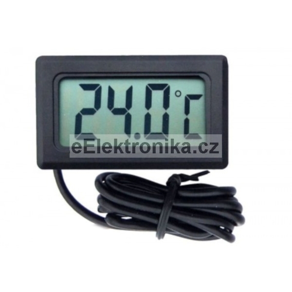 Digitální panelový teploměr se sondou - eELEKTRONIKA.cz